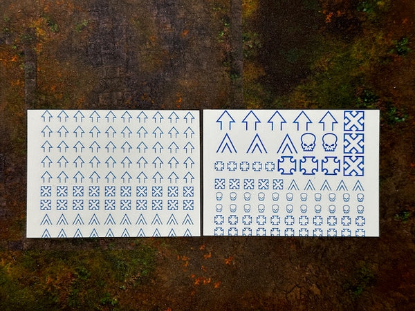 Clearance Decal Set - Outline Squad Markings - Blue Chevron – Light ...