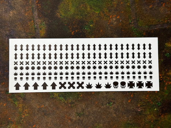 Clearance Decal Set - Squad Markings - Black Explosion Double Arrow ...