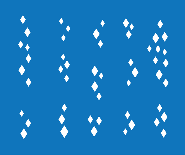 Random Diamonds Masking Stencil – Light Industries